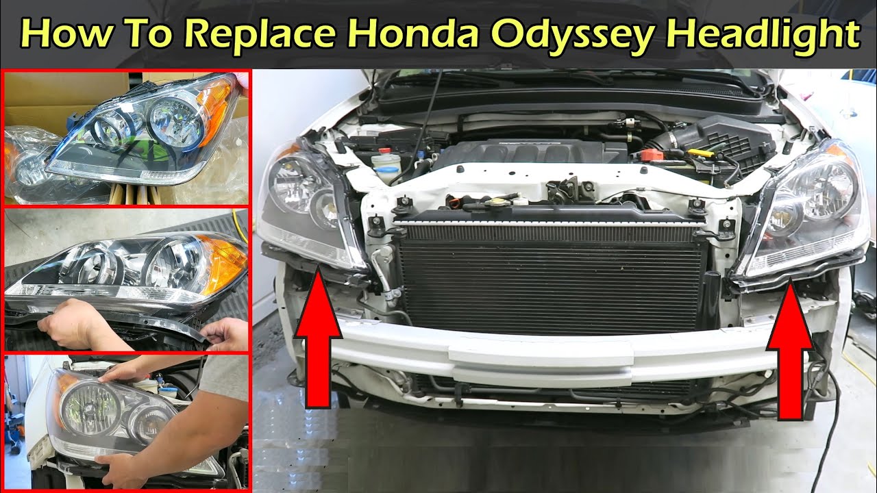 How To Replace Honda Odyssey Headlight 2005 - 2010