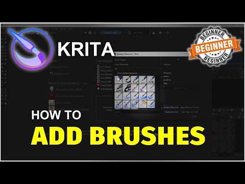 Krita How To Add Brushes Tutorial