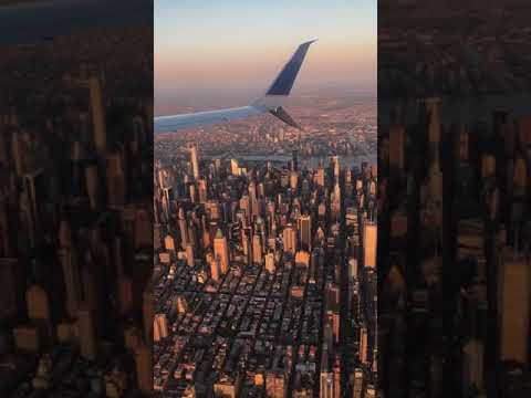 Amazing View!!! Skyscrapers in New York City in sunset!!