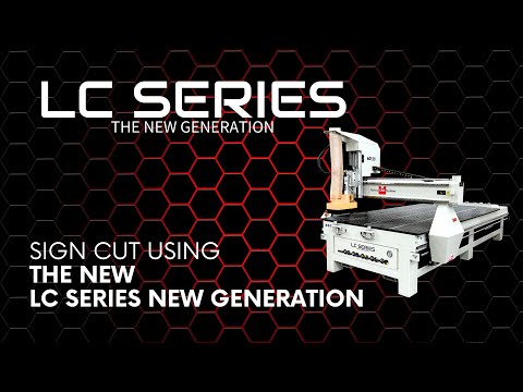 Techno's New Low Cost CNC Router "LC Series" Cutting a MDF Sign | Priced at $35,000