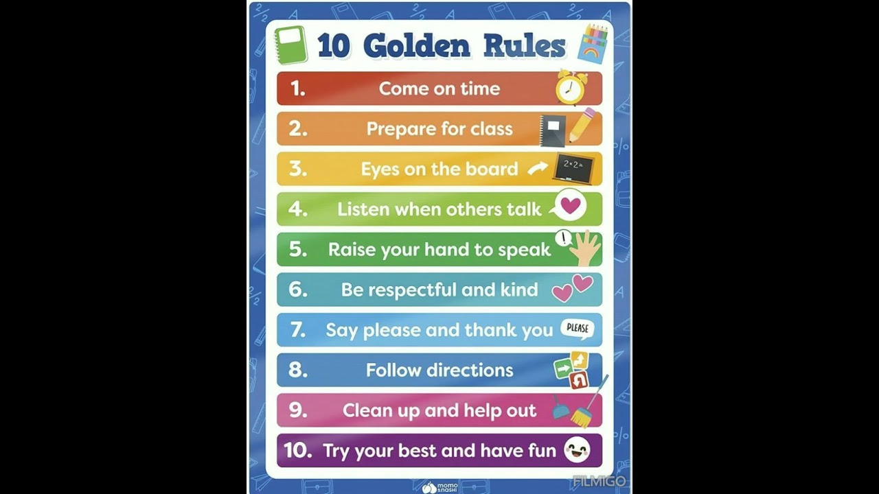 10 golden rules #education #educationforallchildren #governmentjobs #english
