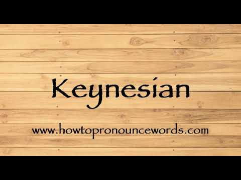 How To Pronounce Keynesian ? How To say Keynesian New Video