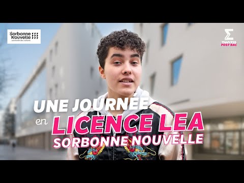 Une journée en Licence LEA (Sorbonne Nouvelle)