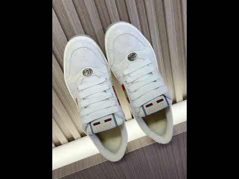 GUCCI Women's Screener sneaker in whiteGG Supreme