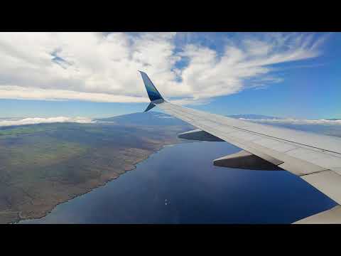 [Virtual Flight] Flying into Kona Airport, Big Island Hawaii (Timelapse)