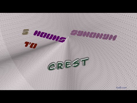 crest - 5 nouns which are synonyms of crest (sentence examples)