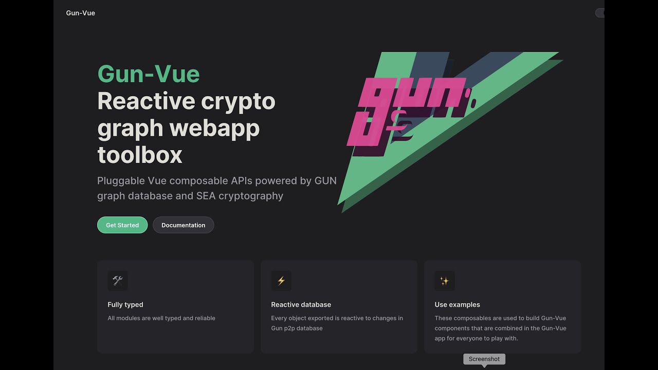 Building low-code Gun-Vue powered webapp in minutes