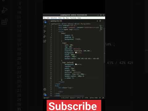 Apple logo | HTML CSS