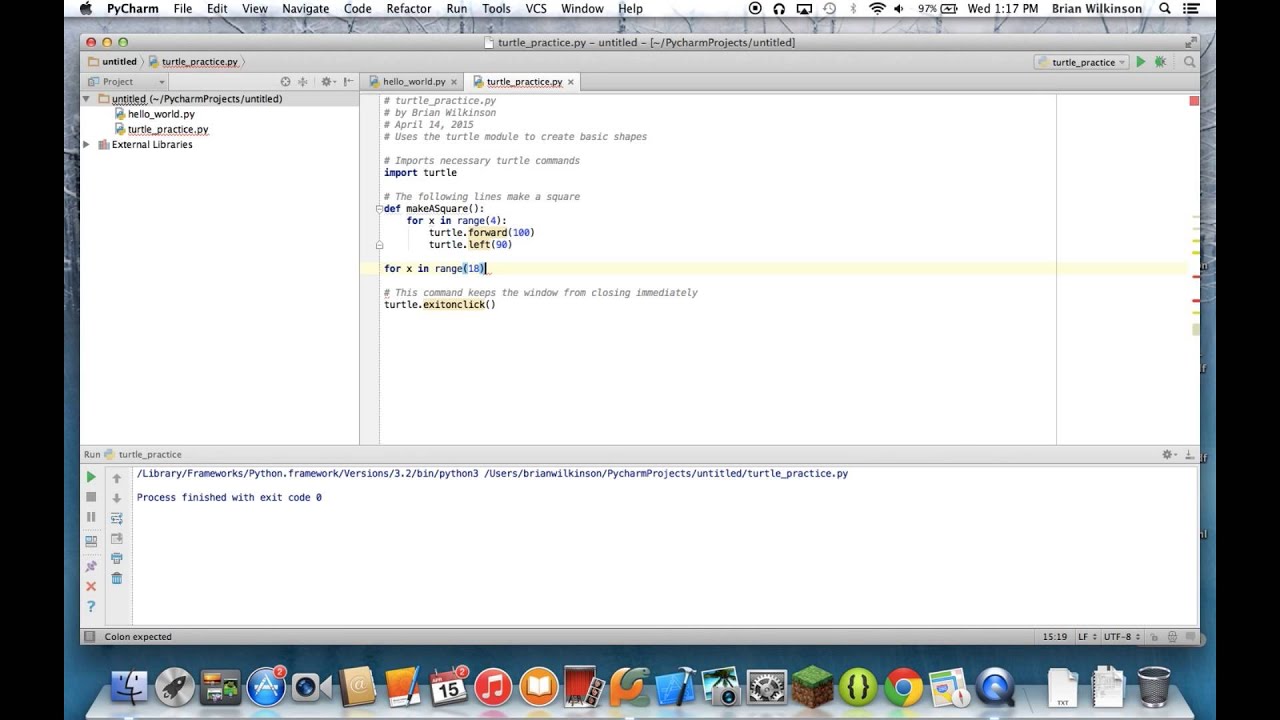 Basic Functions in Turtle