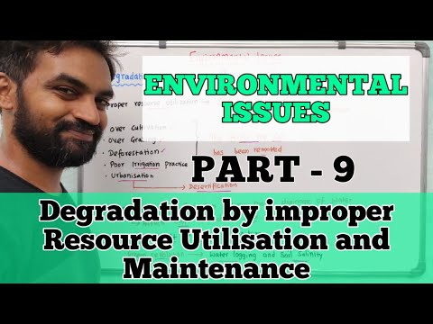 Environmental Issues | Part 9 | Degradation by improper Resource Utilisation and Maintenance