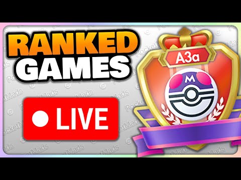 🔴 LIVE RANKED BATTLES!!! (A3a Season) - Pokemon TCG Pocket
