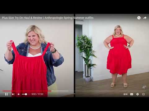 REACTION to Glitterandlazers Plus Size Try On Haul & Review | Anthropologie Spring/Summer outfits