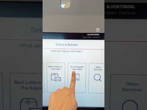 How to scan a prepaid label yourself at the post office #shorts #usps #shipping