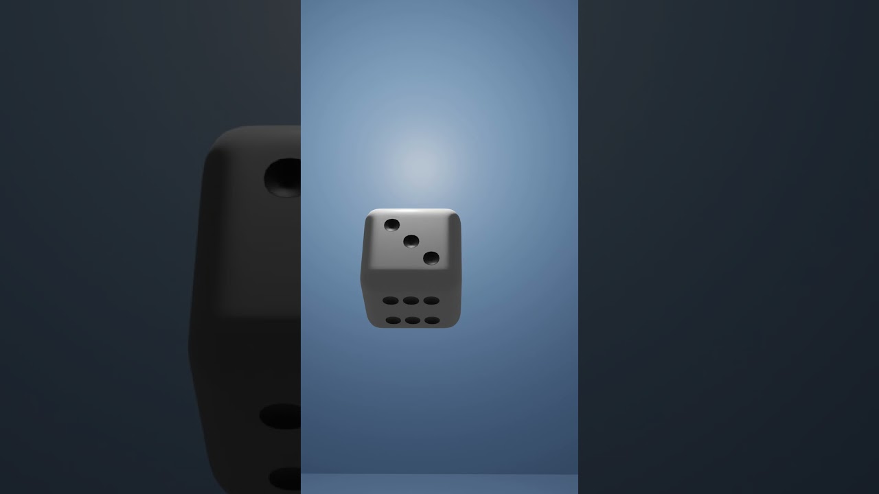 Rolling Dice #test #shorts #short #blender #dice #3d #animation #paxdacat #animationtest #blender3d