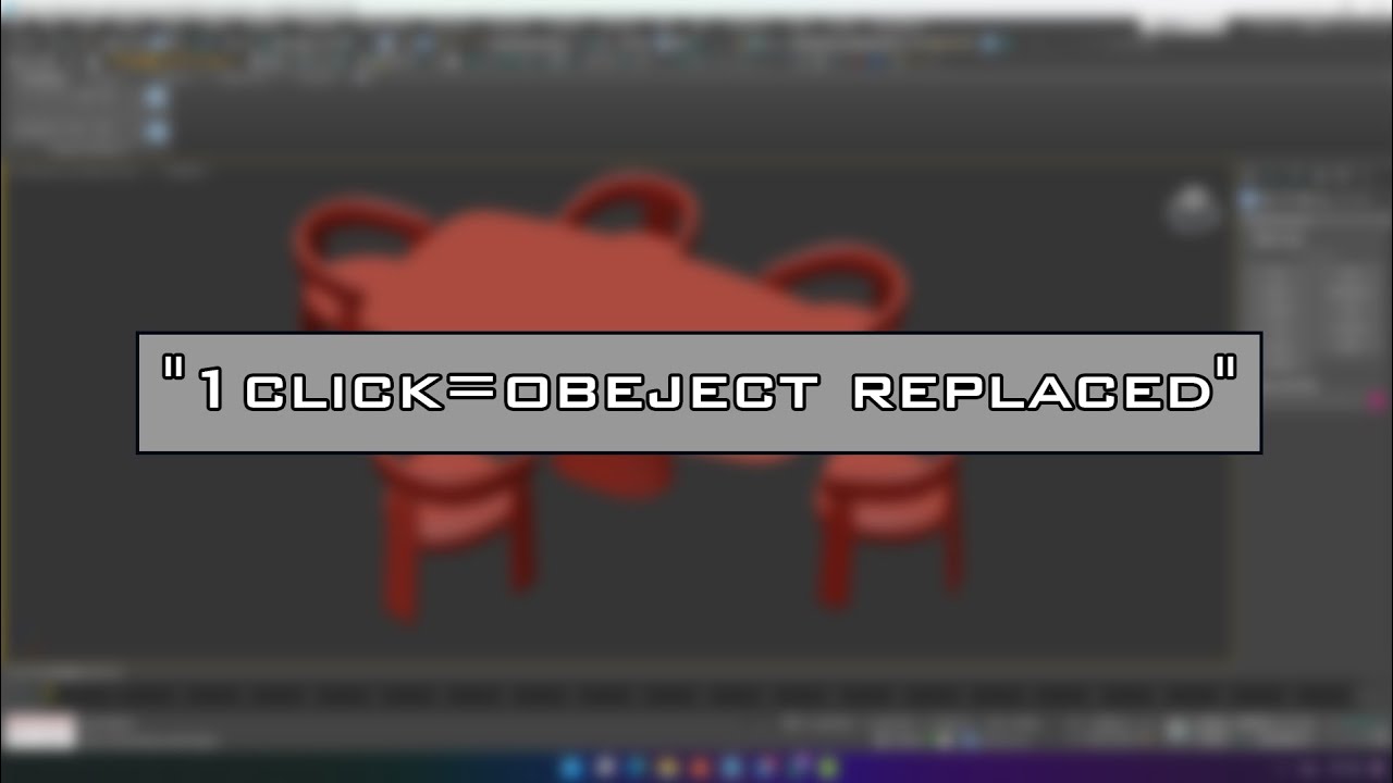 Replace Any Object with ONE Click in 3ds Max!