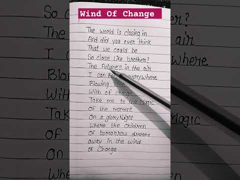 Wind of Change (Verse-2, Chorus) lyrics -Scorpions #lyrics #hit #music