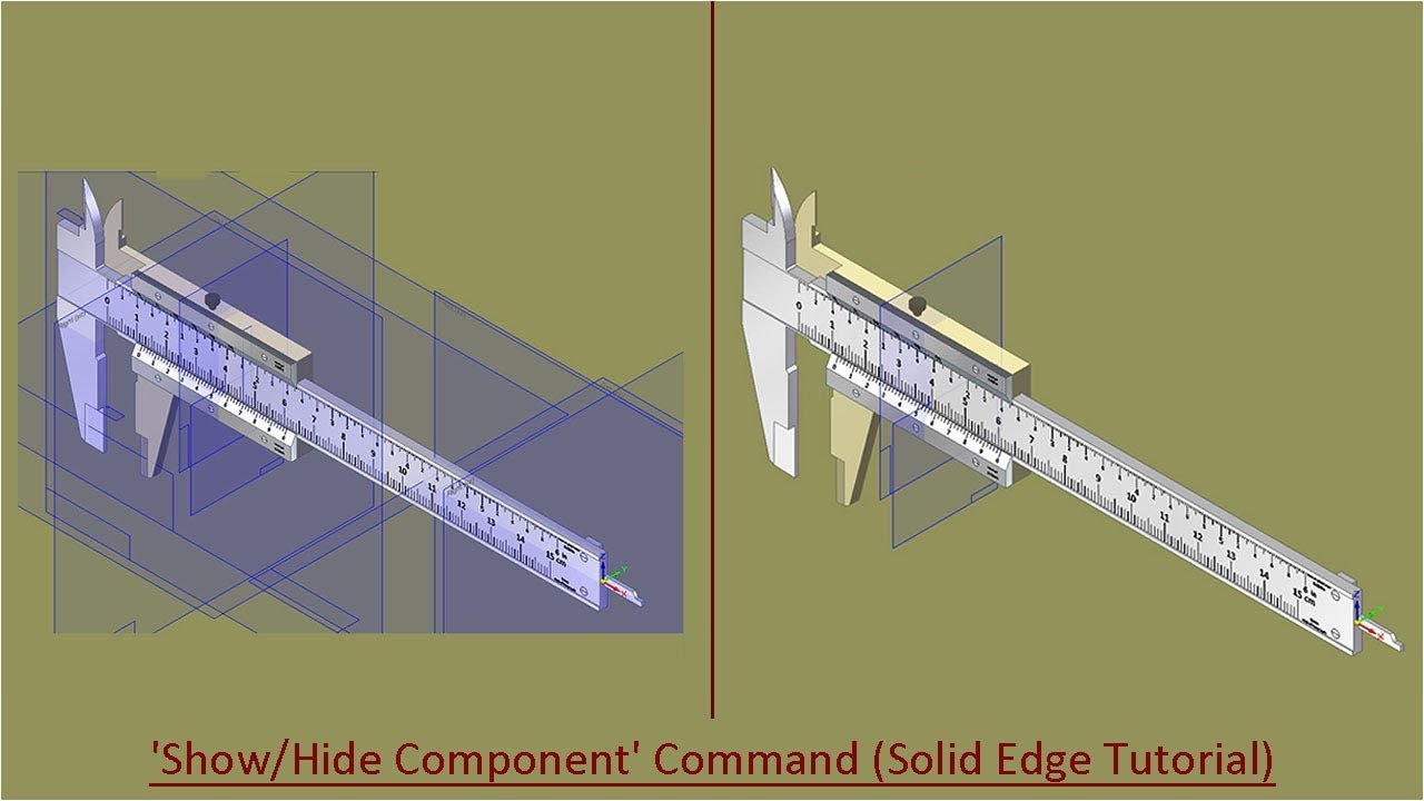 'Show/Hide Component' Command (Solid Edge Tutorial)