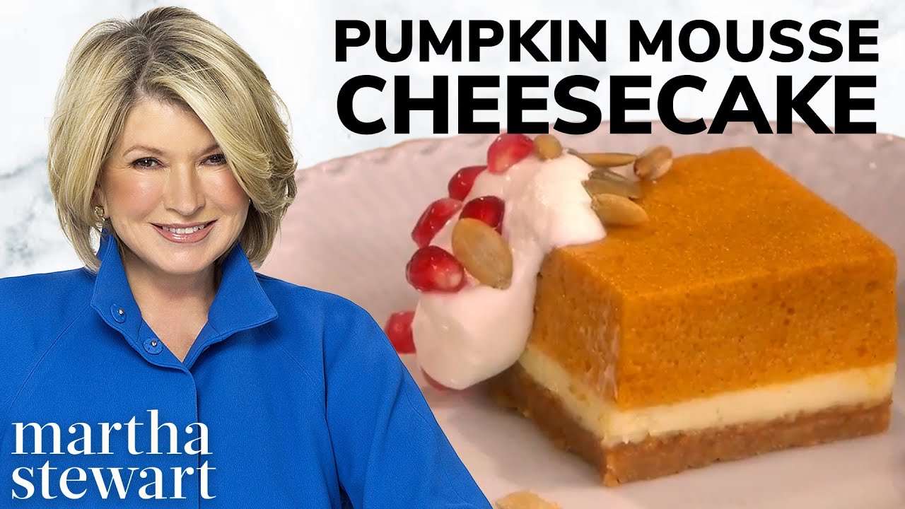 Pumpkin Mousse Cheesecake | Thanksgiving Recipes | Martha Stewart