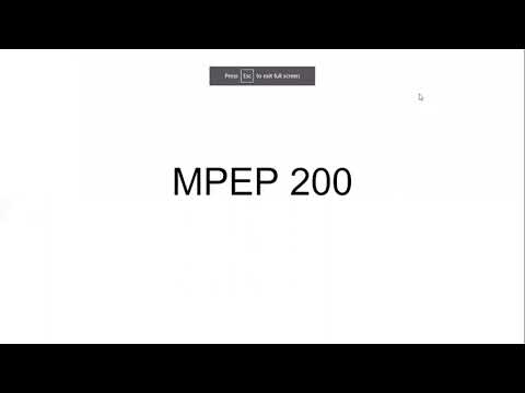 MPEP 200 Review