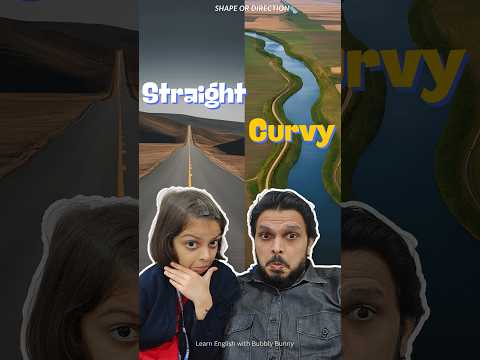 What’s the Opposite of Straight? | Fun Shapes and Directions with Bubbly Bunny 🐰✨ #learnenglish