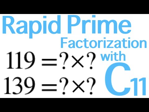 #035 Prime Checker C11 : Prime Factorizationâ‘