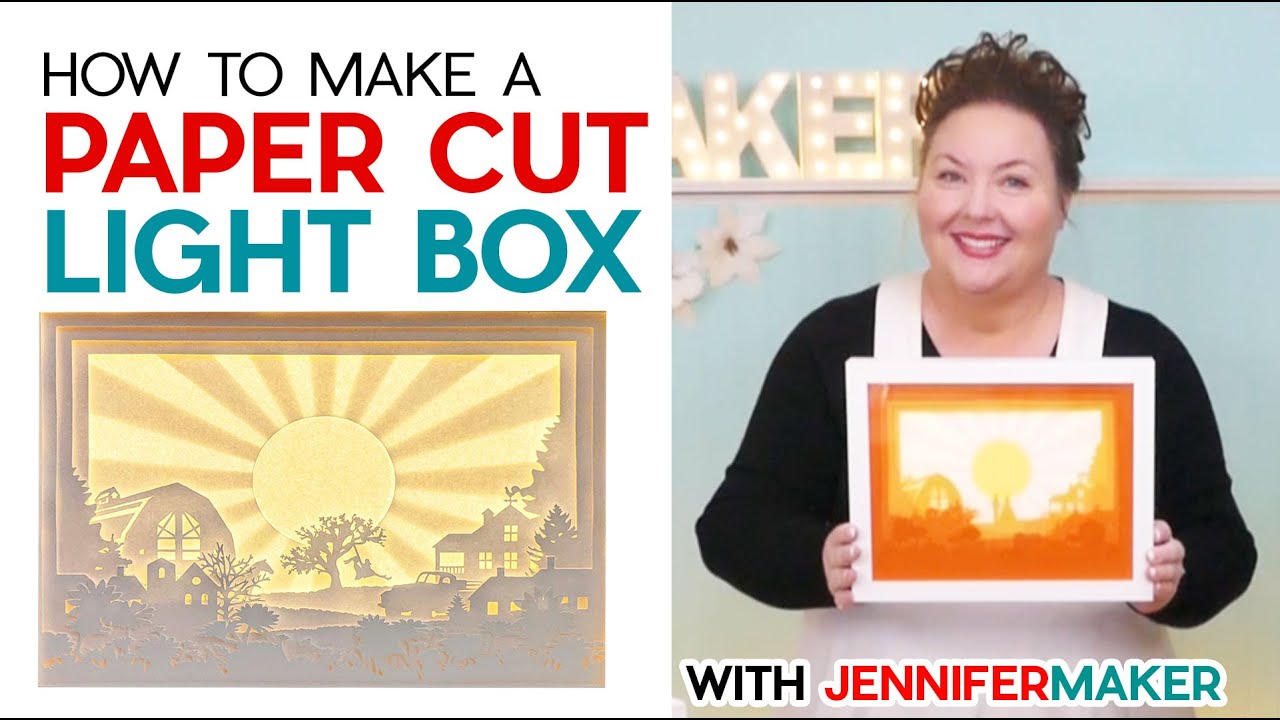 Paper Cut Light Box Tutorial in Cricut Design Space