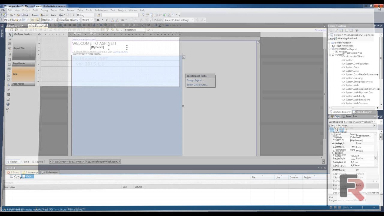 PassingParameterToWebReportFromApp
