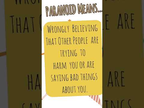 PARANOID😦😦_Learn English Daily #shorts#shortvideos#learn#education#productivity#meaning