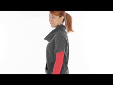 Lilla P Cowl Neck Sweater - Short Dolman Sleeve (For Women)