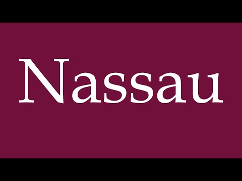 How to Pronounce ''Nassau'' Correctly in German