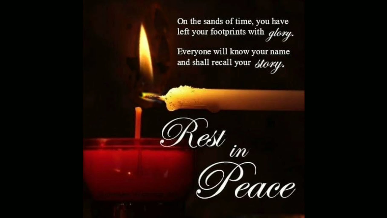 Free Rest in Peace candle profile picture in facebook
