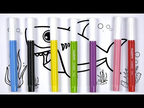Baby Shark | Drawing And Coloring | AKN Song