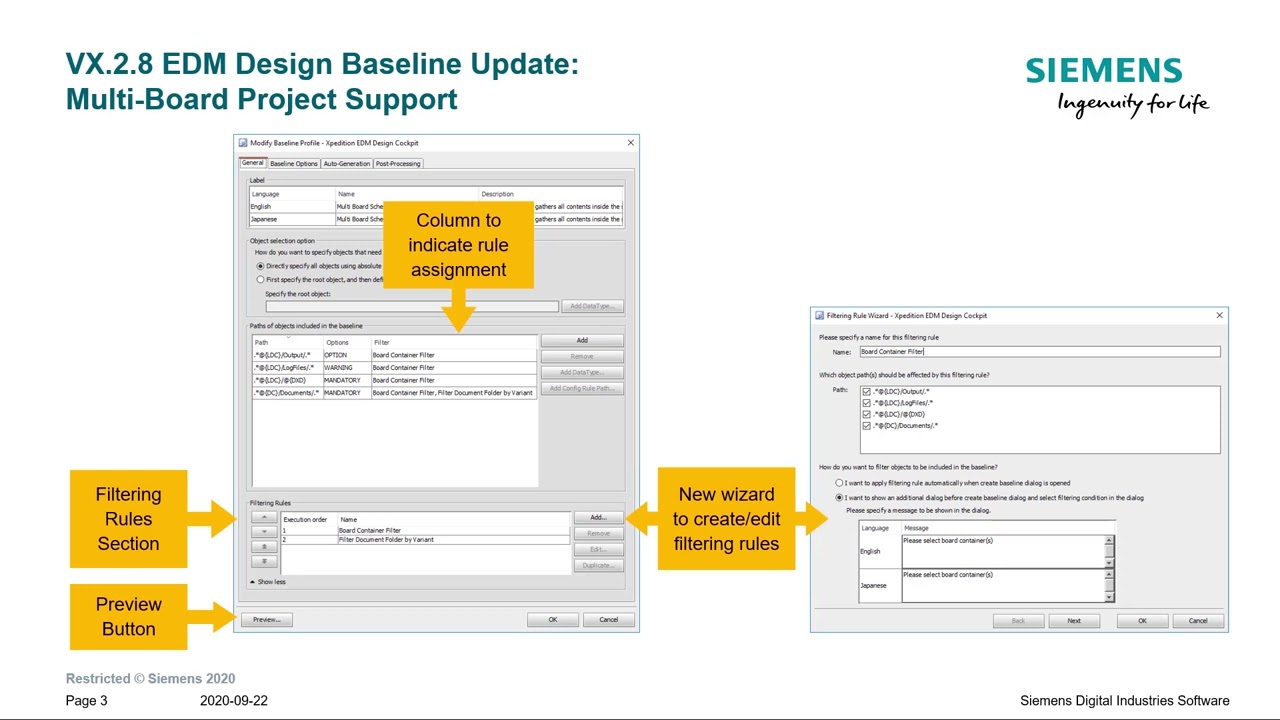 Design Baselines in EDM