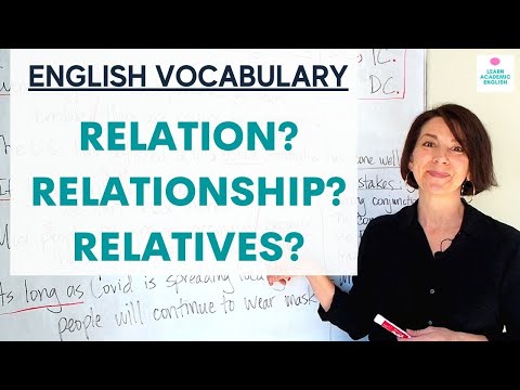 Relationship vs Relation vs Relatives: What's the Difference?