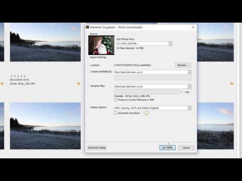 Downloading images using Photoshop Elements 14