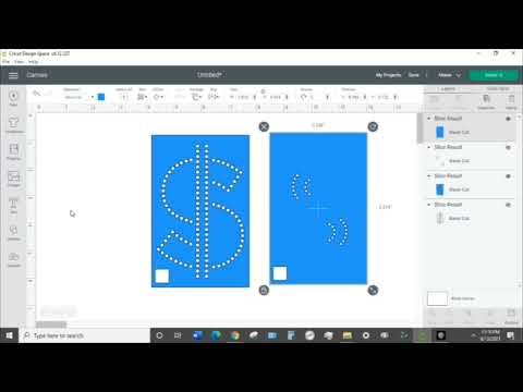 How I Made The Dollar Sign Rhinestone Template In Cricut Design Space
