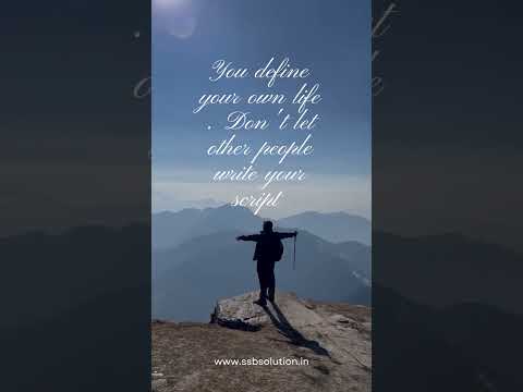 you define your own life