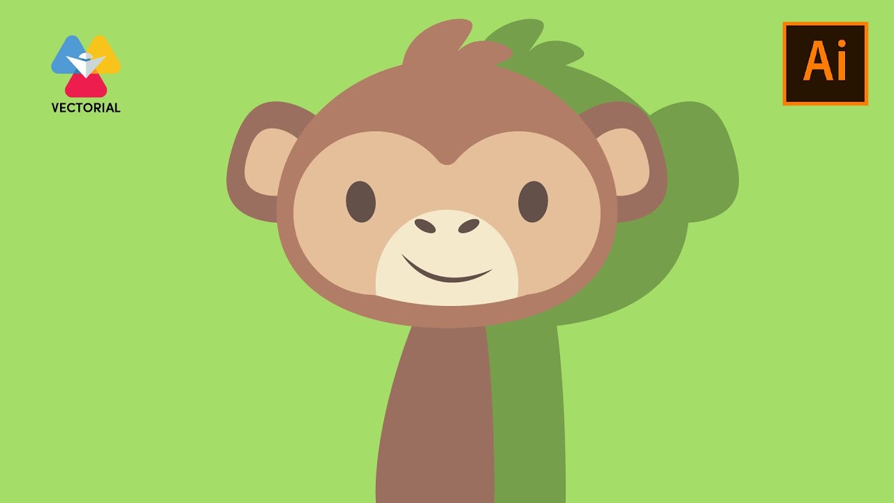 Monkey tutorial in Adobe Illustrator
