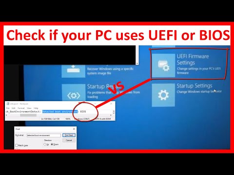 Check if your PC uses UEFI or BIOS