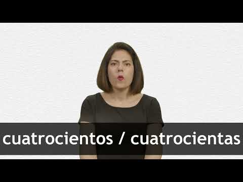 English Translation of “CUATROCIENTOS” | Collins Spanish-English Dictionary