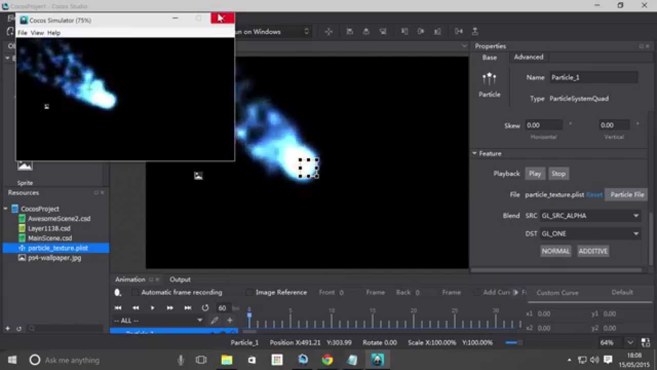 Cocos Studio: Particle