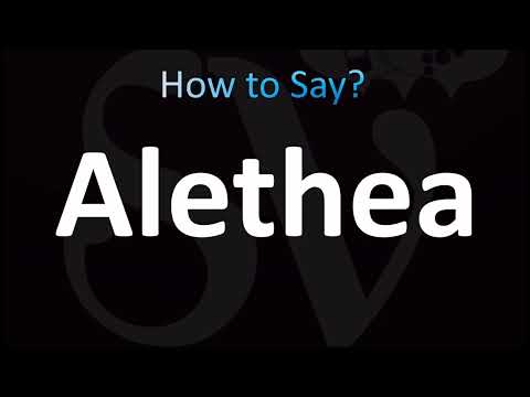 How to Pronounce ''Alethea'' (CORRECTLY!)