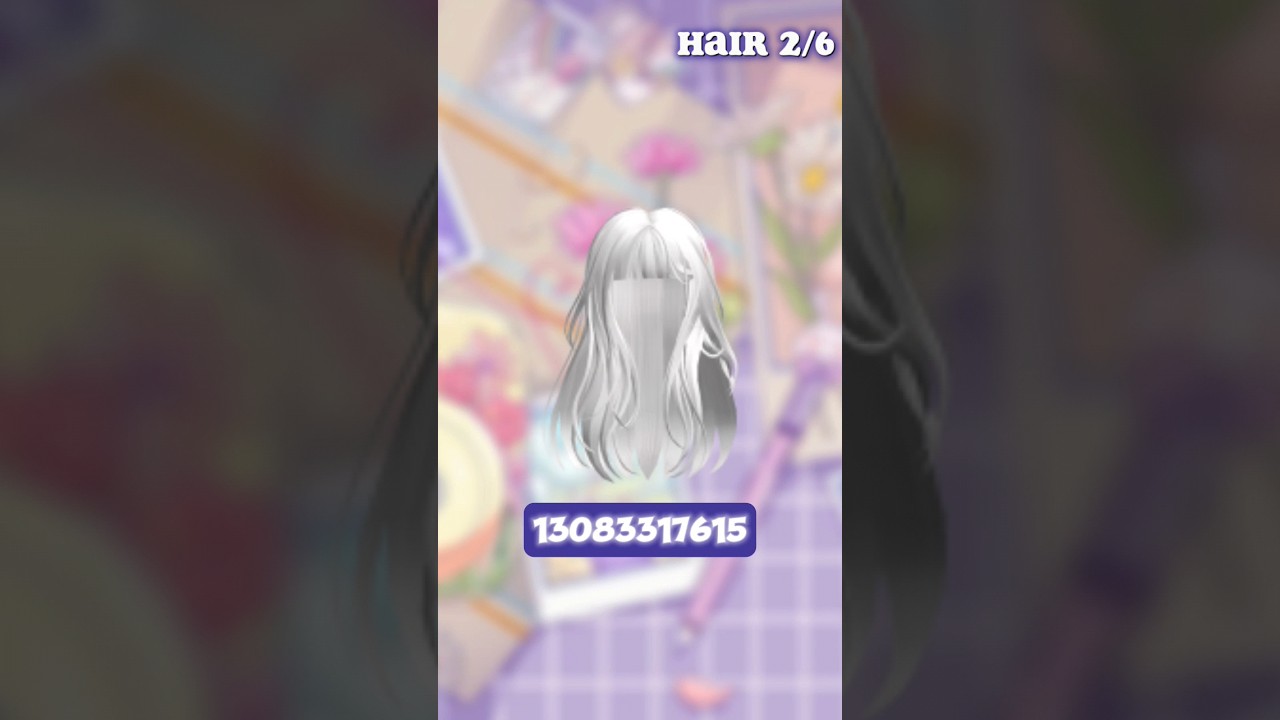white hair ID CODES #roblox #brookhaven #trending