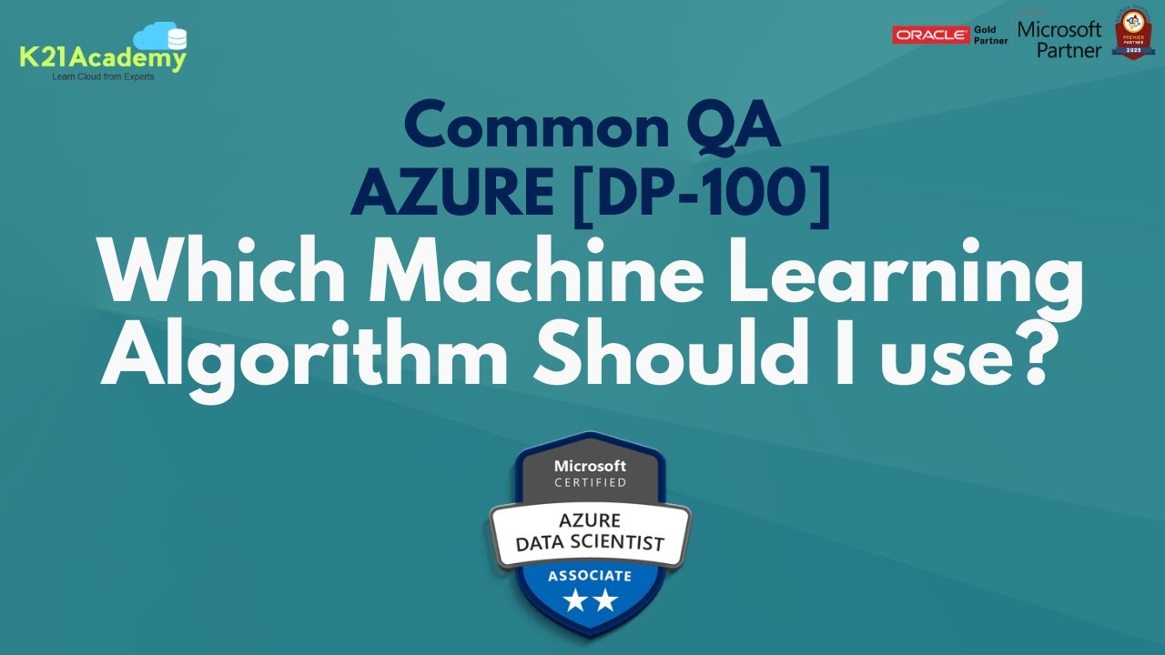 How to select algorithms for Azure Machine Learning | ML Models | Cheat Sheet | K21Academy