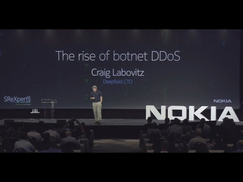 "The rise of botnet DDoS" by Dr. Craig Labovitz, Nokia Deepfield CTO, at SReXperts Americas 2022