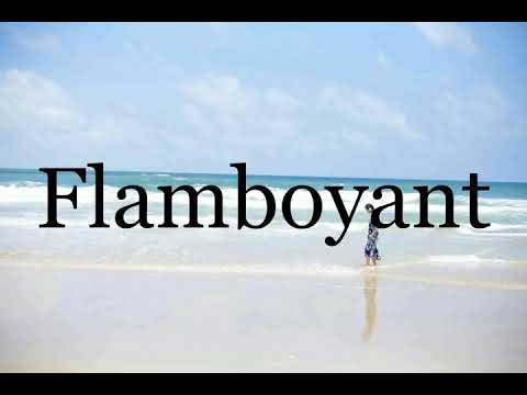 How To Pronounce Flamboyant🌈🌈🌈🌈🌈🌈Pronunciation Of Flamboyant