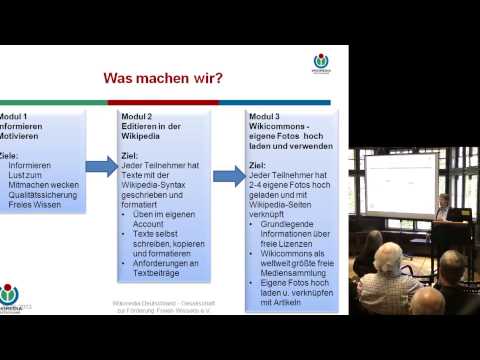 Dr. Elvira Schmidt (Wikimedia Deutschland):„Silberwissen -- Wissen in der Wikipedia teilen"