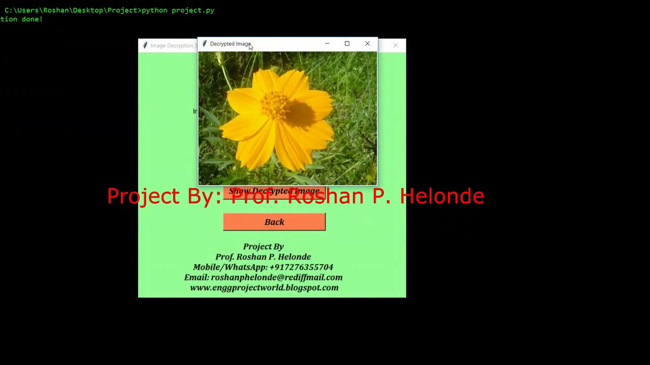 AES Image Encryption Decryption | Image Encryption Using AES Algorithm Python Source Code