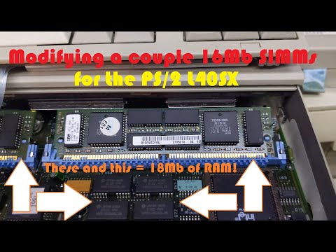 An easy - if you can find the right SIMMs - memory mod for the PS/2 L40SX!