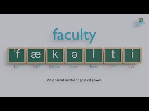 How to pronounce faculty ?